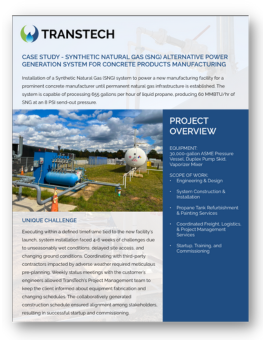 SNG System for Concrete Industry | Industrial Solutions & Services